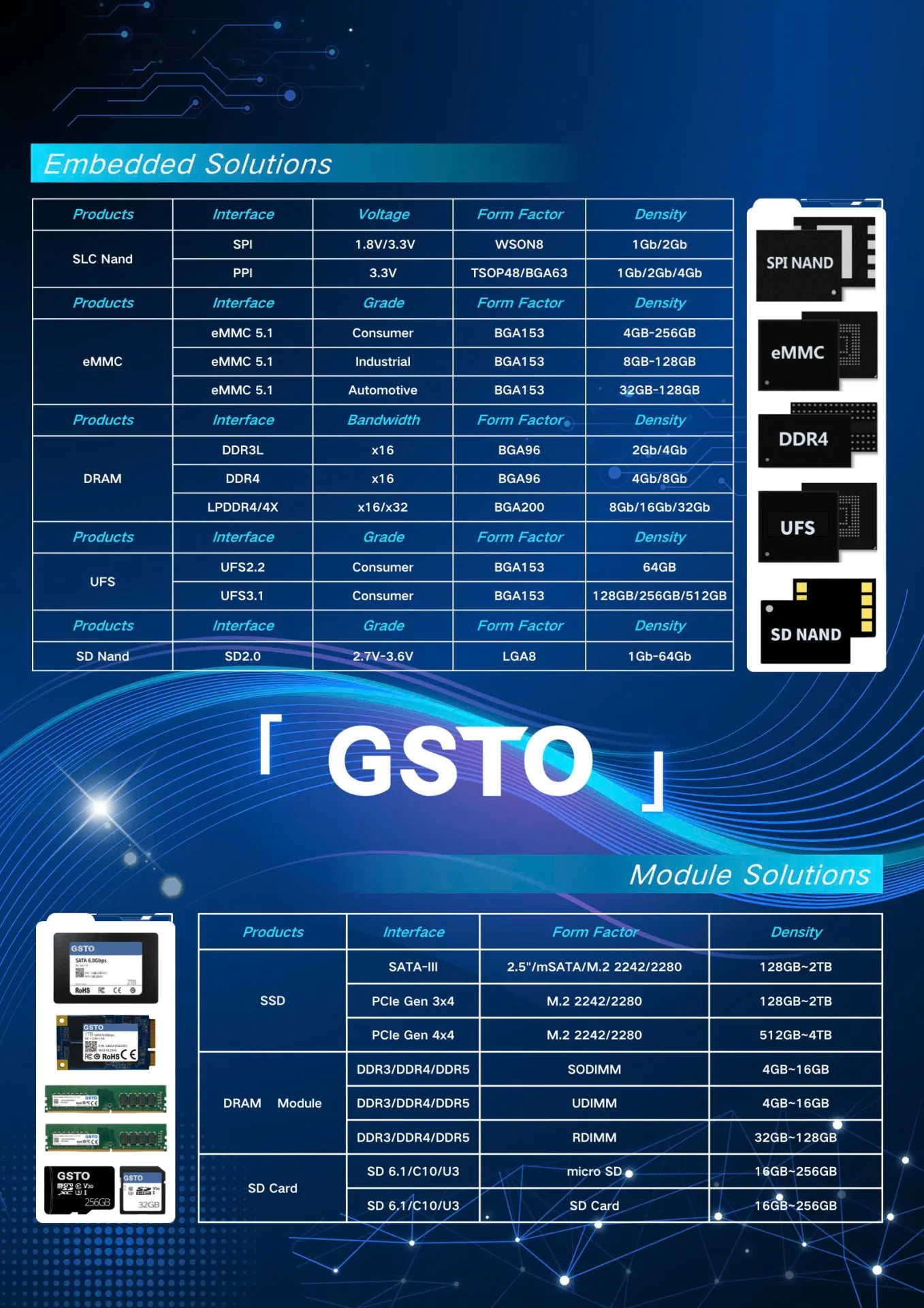 Memory & Servers Solutions – PIONIX SEMI